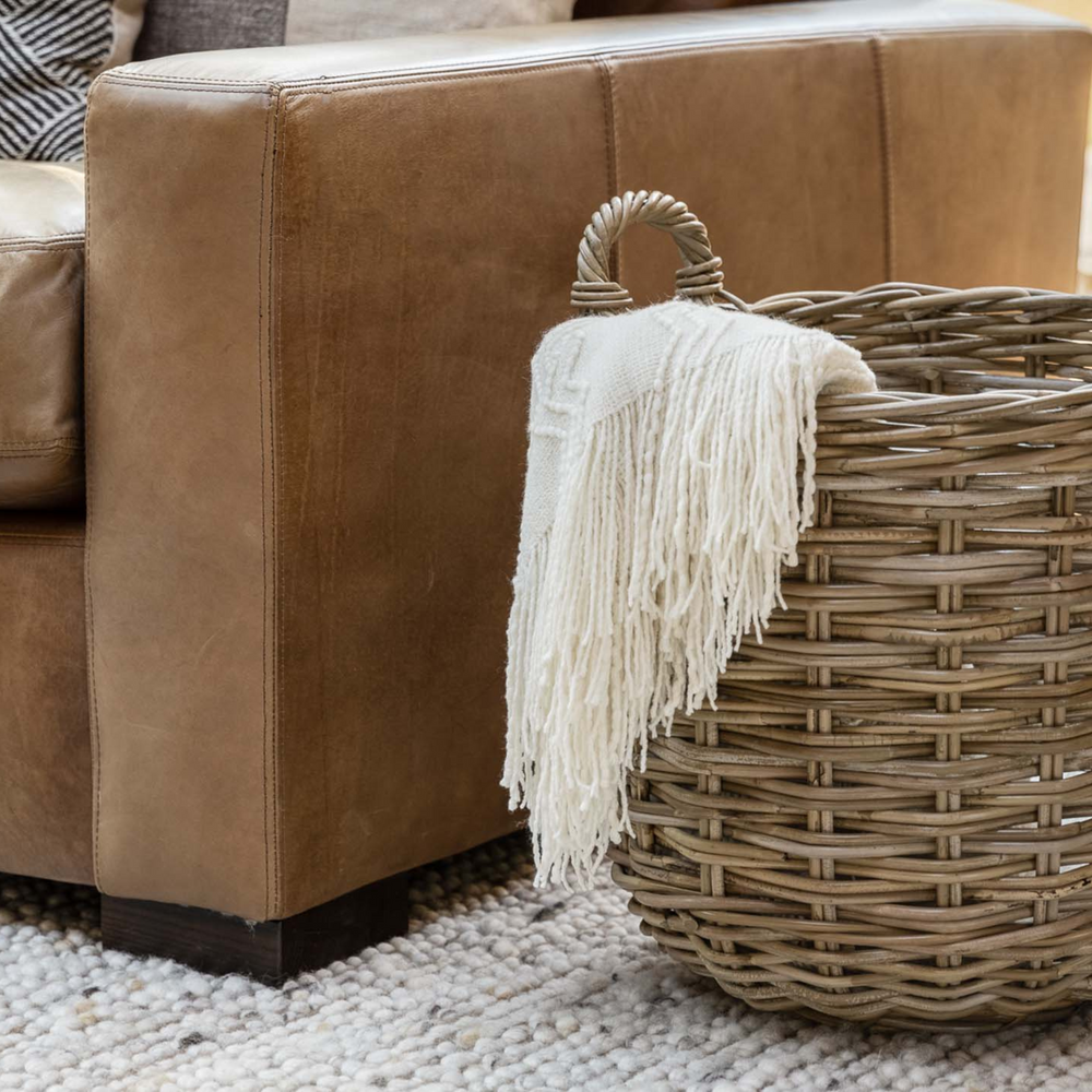 Covered Storage & Wicker Basket with Lid - The Basket Lady