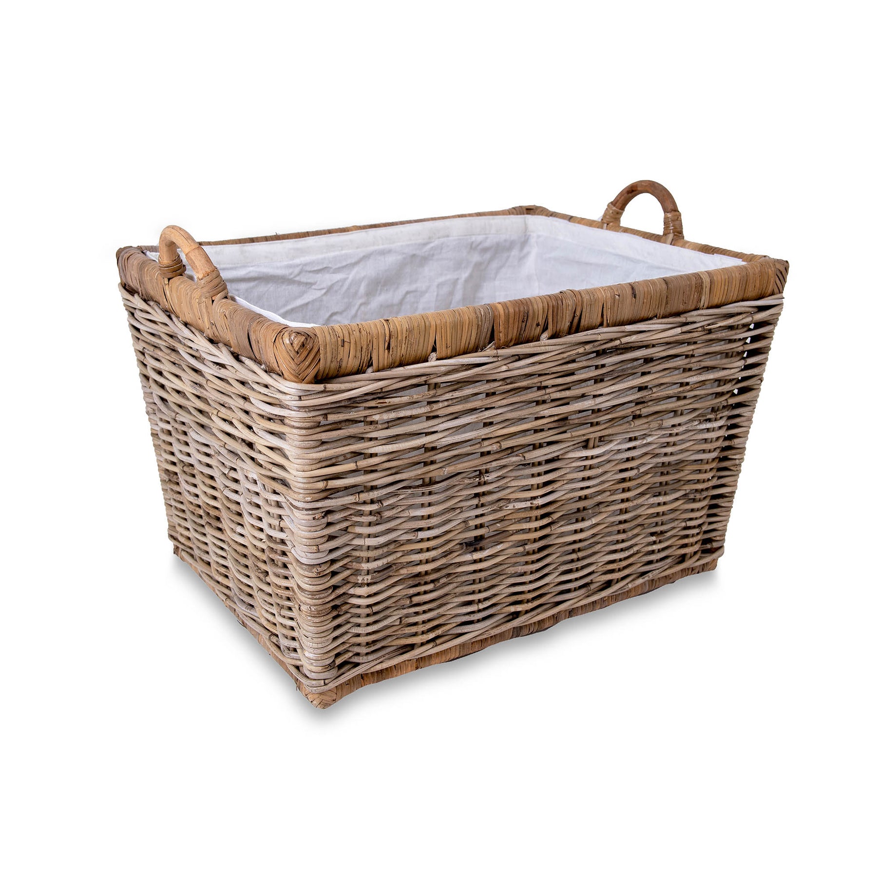 Lift-Off Lid Kubu Wicker Storage Basket | The Basket Lady