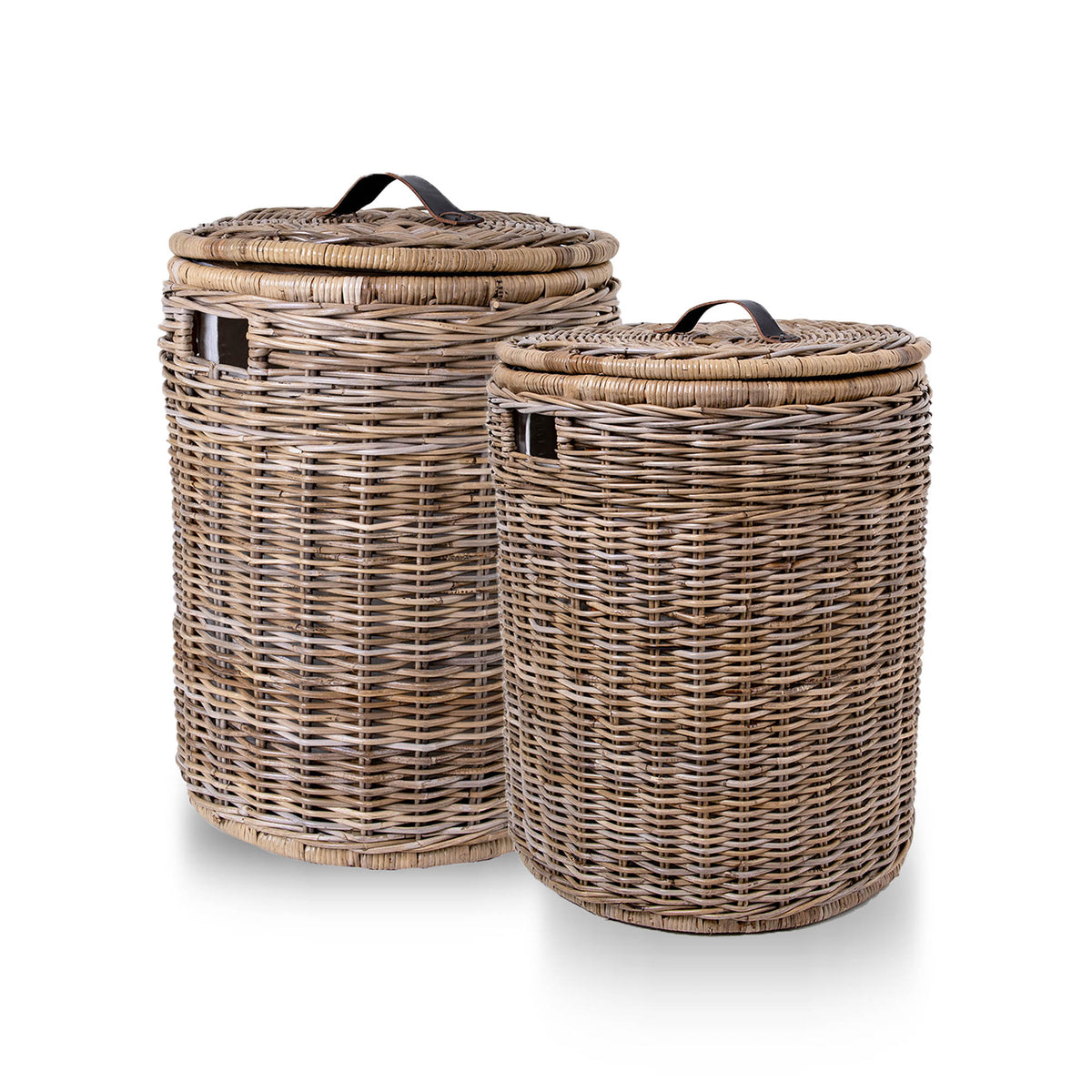 Round Kubu Wicker Laundry Hamper | Clothes Hamper