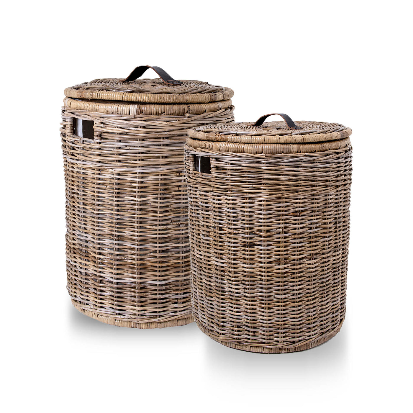 Round Kubu Wicker Laundry Hamper | Clothes Hamper
