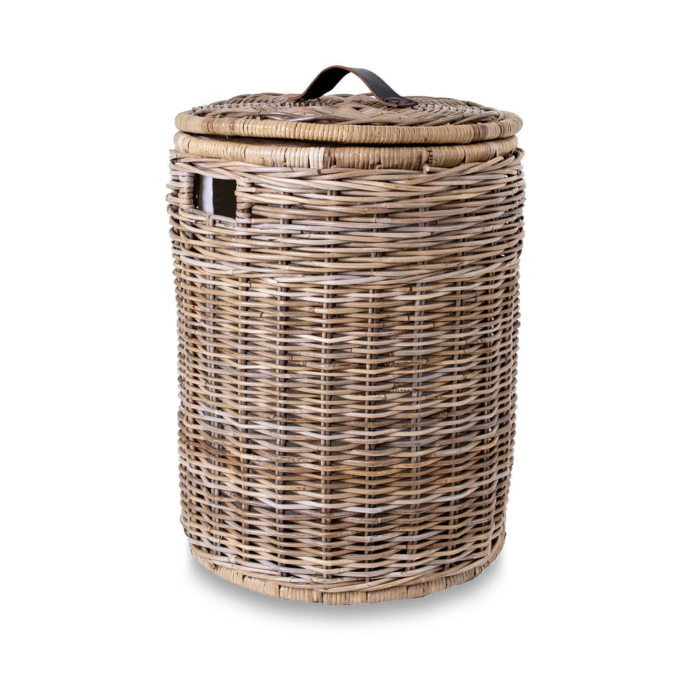 Round Kubu Wicker Laundry Hamper | Clothes Hamper