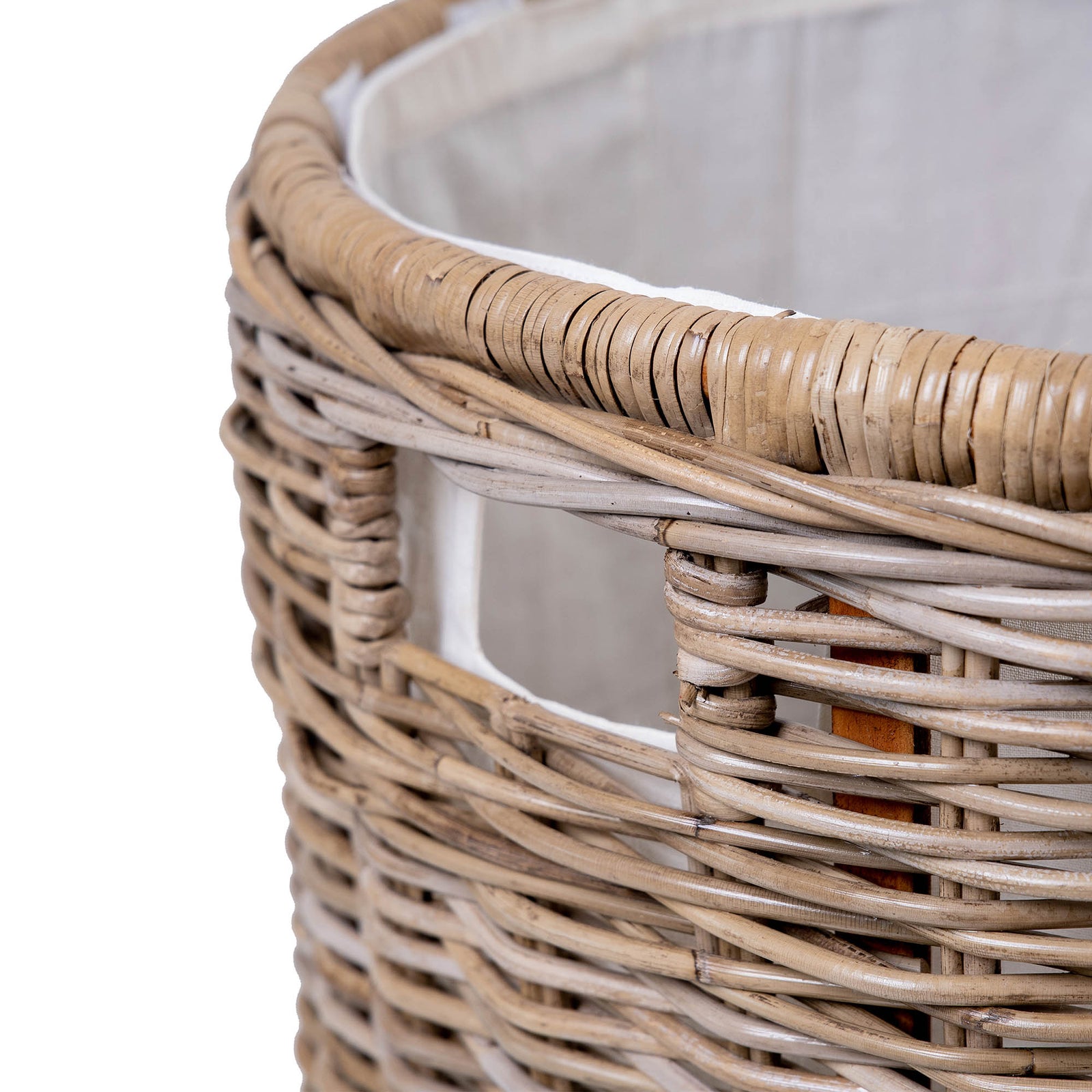 Round Kubu Wicker Laundry Hamper | Clothes Hamper