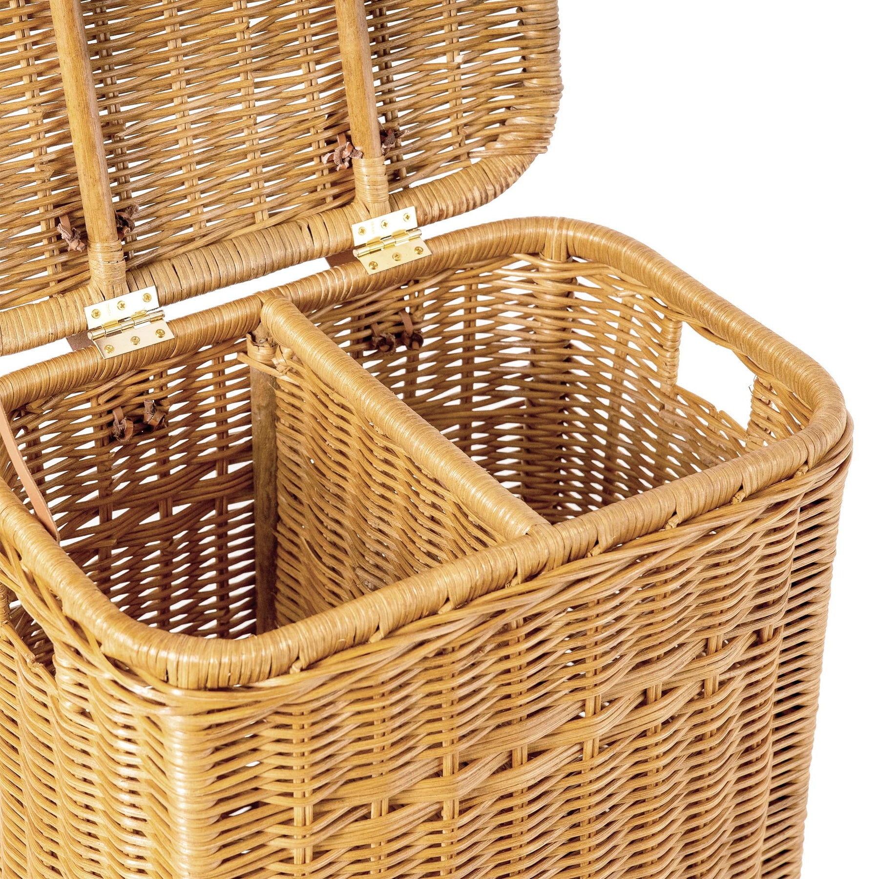 Wicker Divided Recycling Basket – The Basket Lady