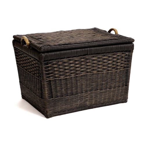 Covered Storage & Wicker Basket with Lid - The Basket Lady