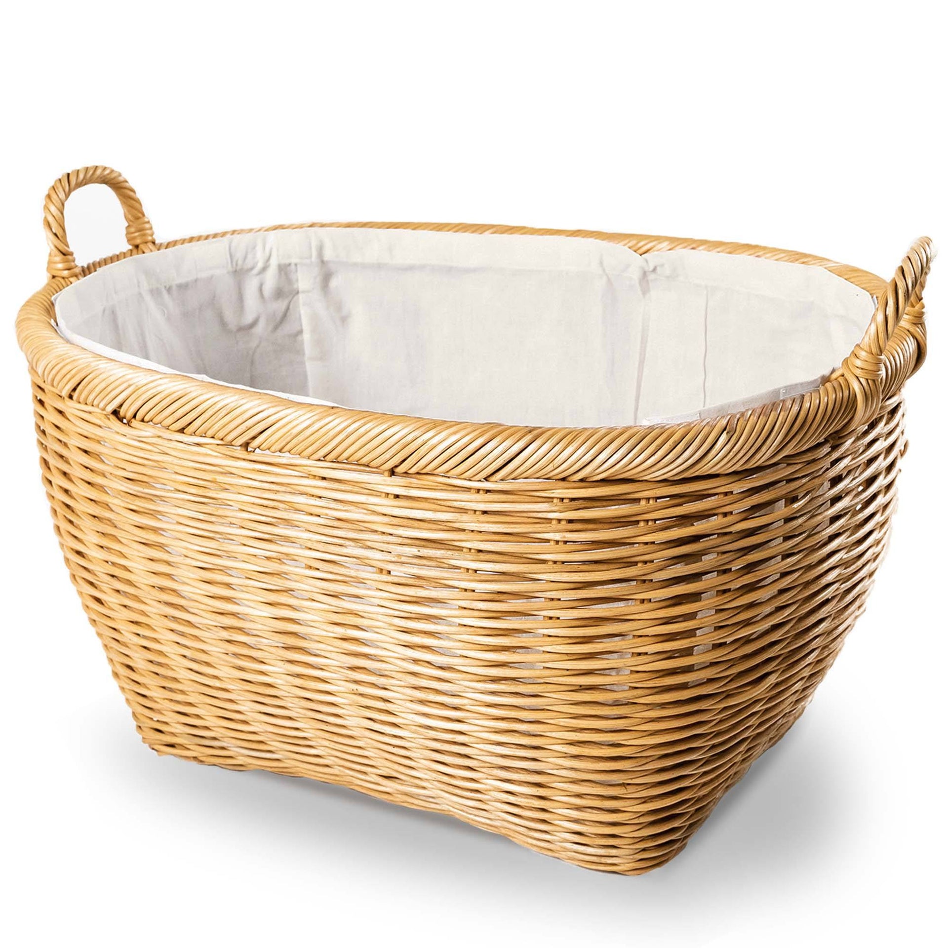 wicker laundry basket