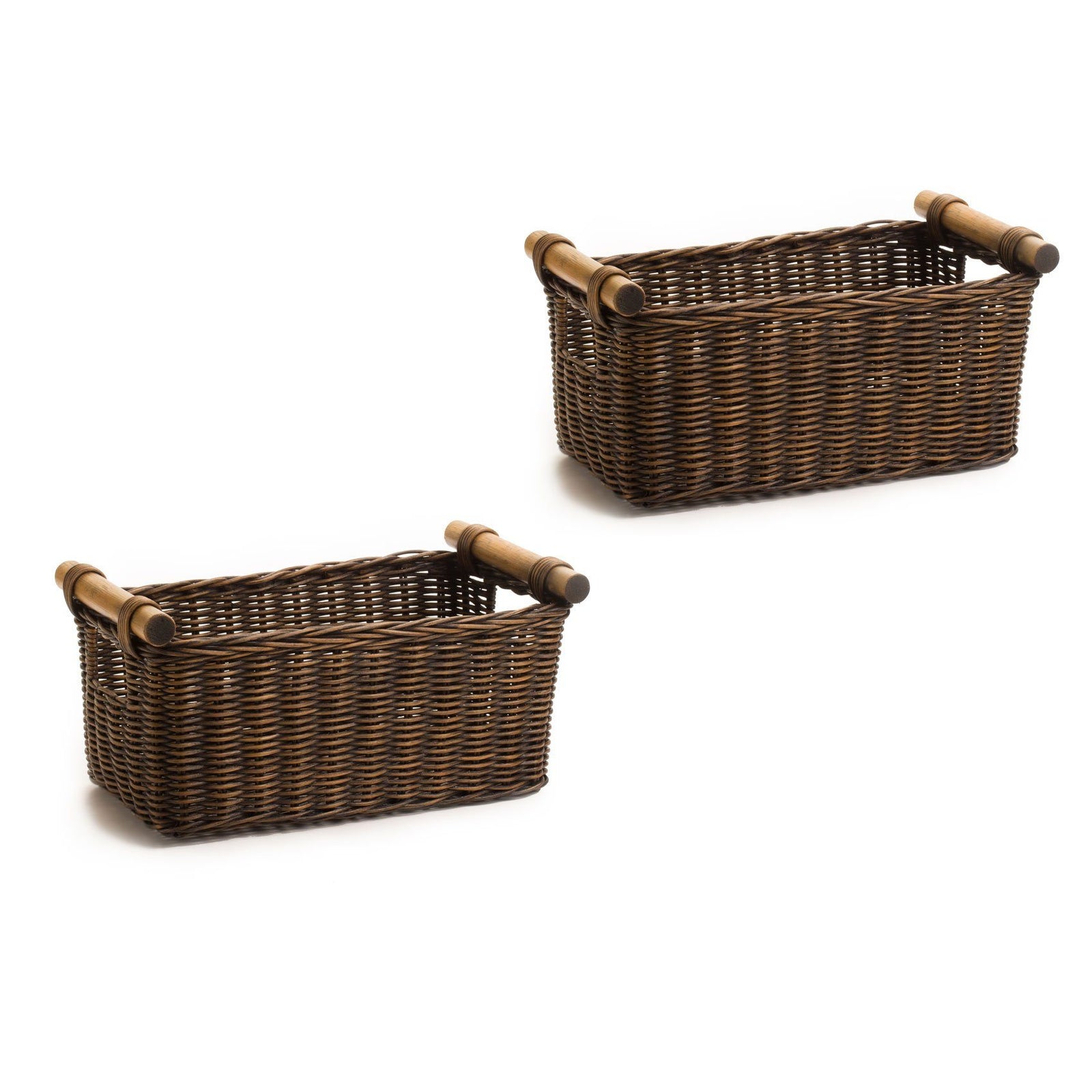 Petit Pole Handle Wicker Storage Basket | The Basket Lady