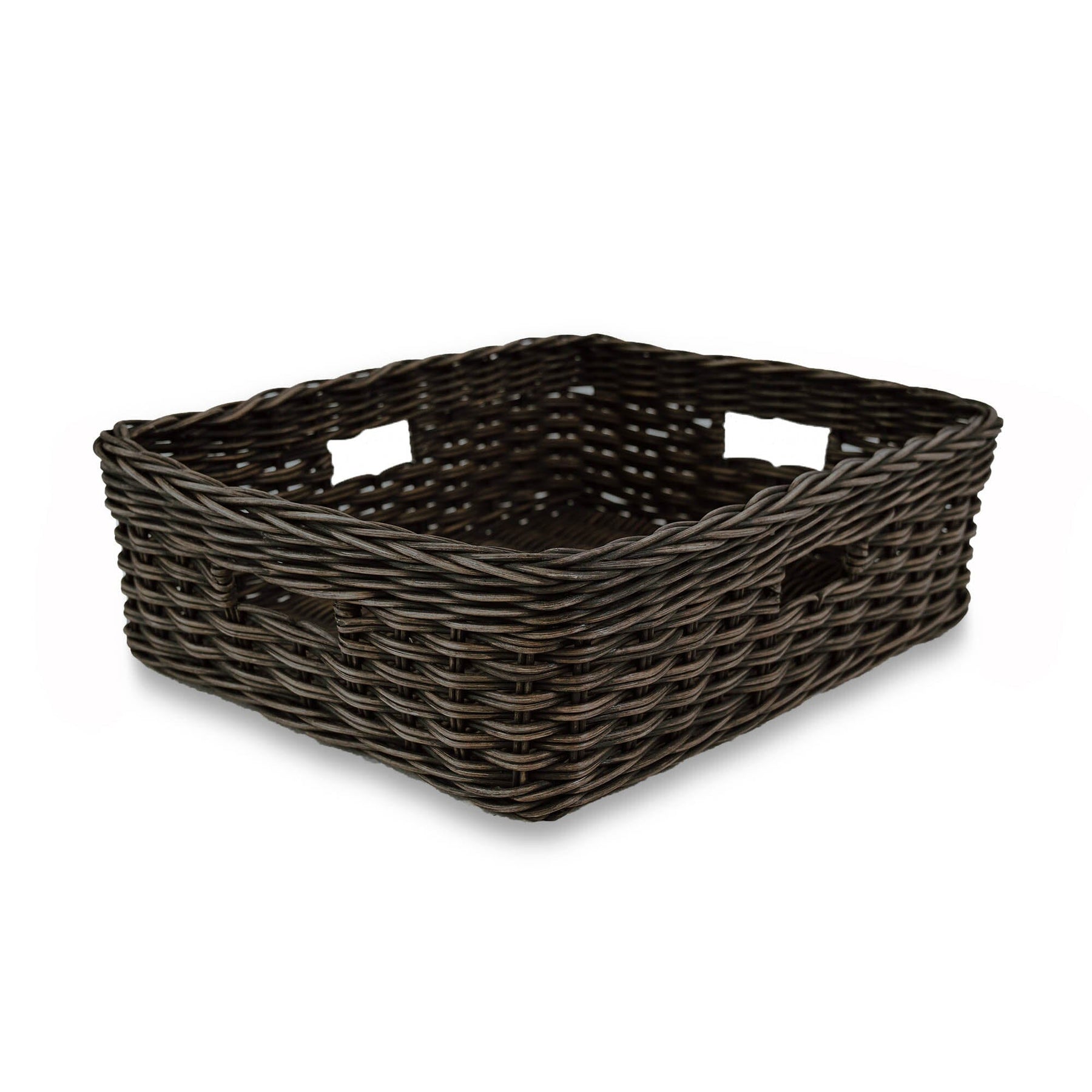 Rectangular Low Wicker Storage Basket – The Basket Lady