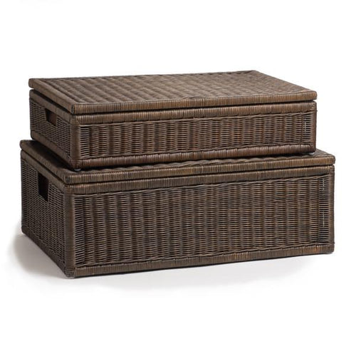 Under bed Wicker Storage Basket Bedroom Storage | Basket Lady